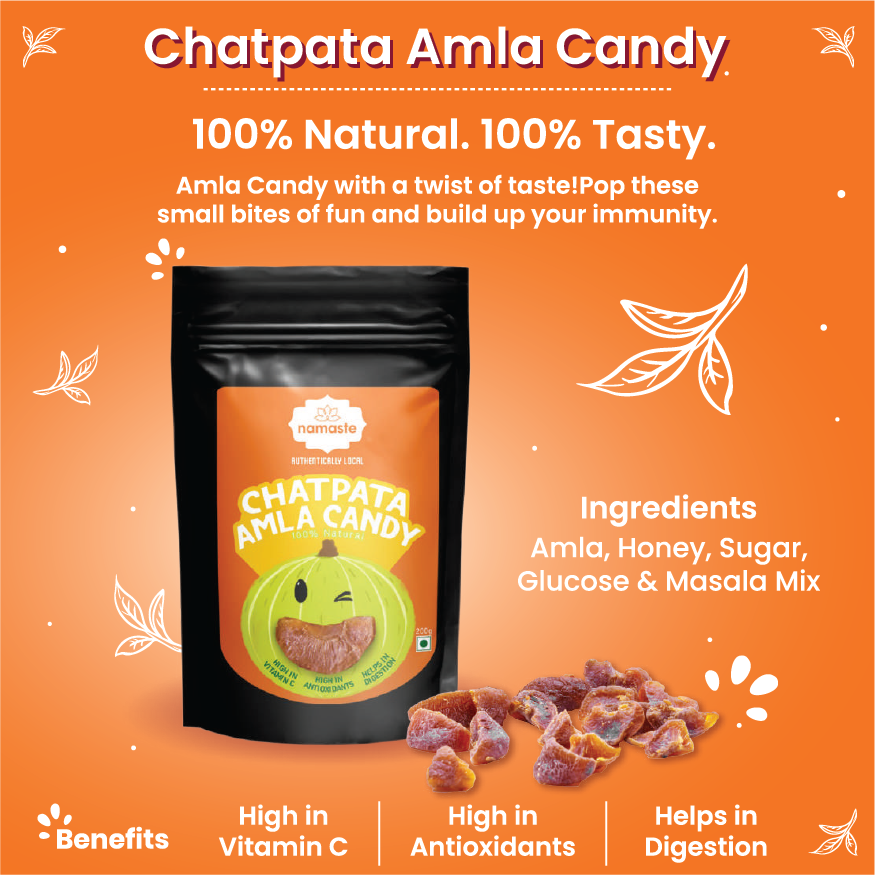 Best Chatpata Amla Candy, Natural Amla Candy 200g - Namastechai